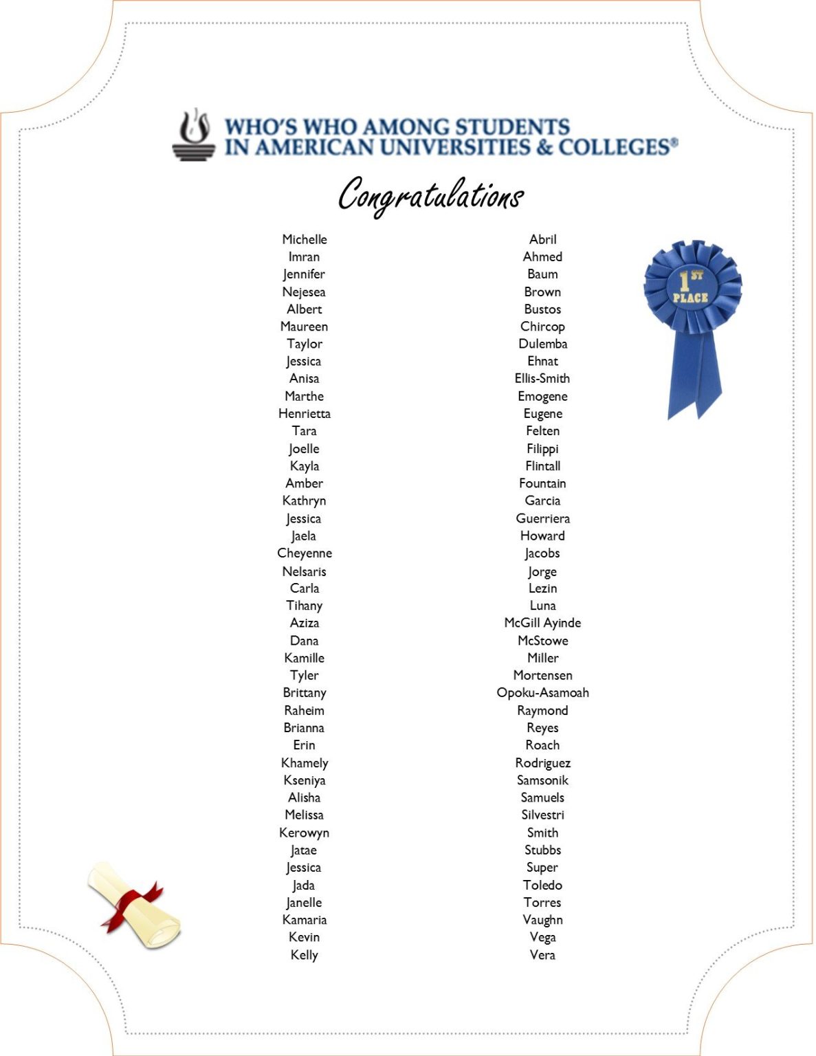 Whos Who Award: Recognizing Excellence In 55 Characters! - Who Can Do What